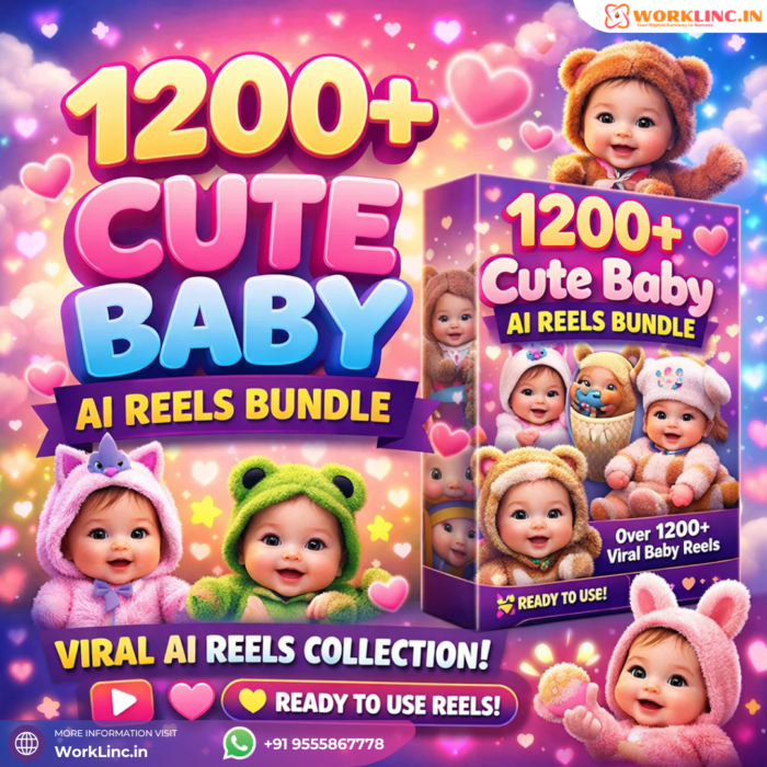 1200+ Cute Baby Ai Reels Bundle - WorkLinc