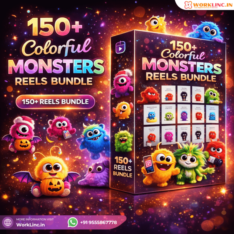150+ Colorfull Monsters Reels Bundle - WorkLinc